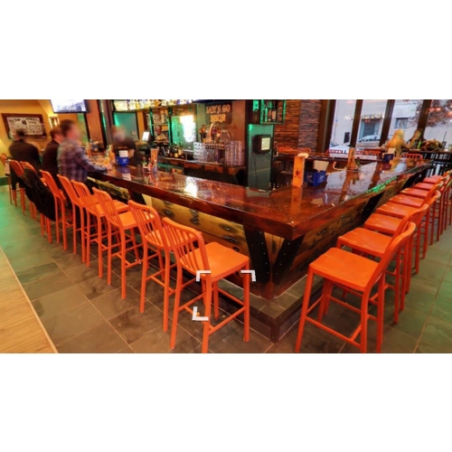 customized solid wood bar counter