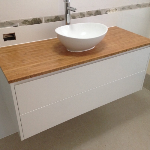 solid wood customized vanity countertop